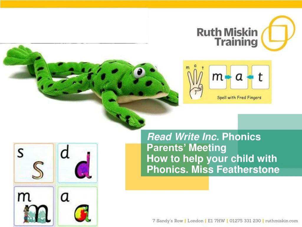 PPT - Read Write Inc. Phonics Parents’ Meeting How to help your child ... PPT - Read Write Inc. Phonics Parents’ Meeting How to help your child ...