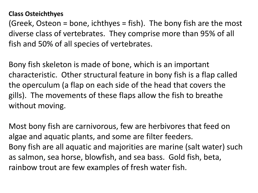 PPT - Class:Osteichthyes PowerPoint Presentation, free download - ID ...
