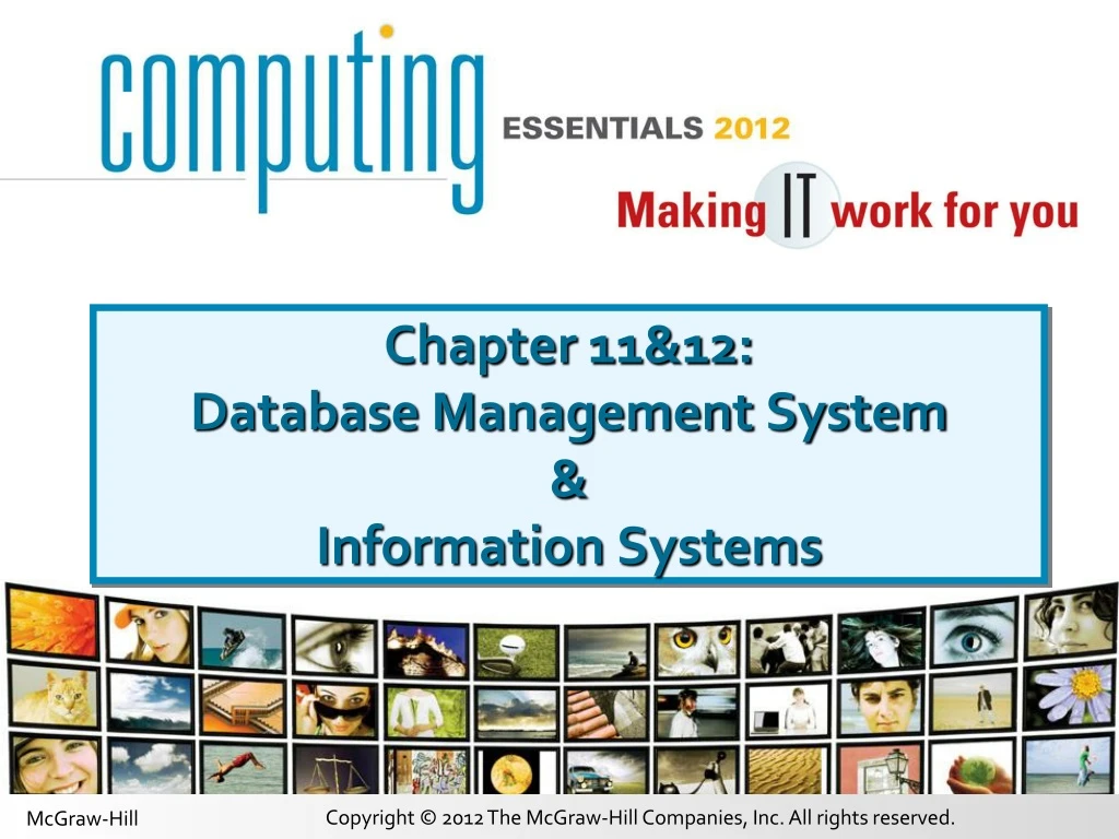 PPT - Chapter 11&12: Database Management System & Information Systems ...