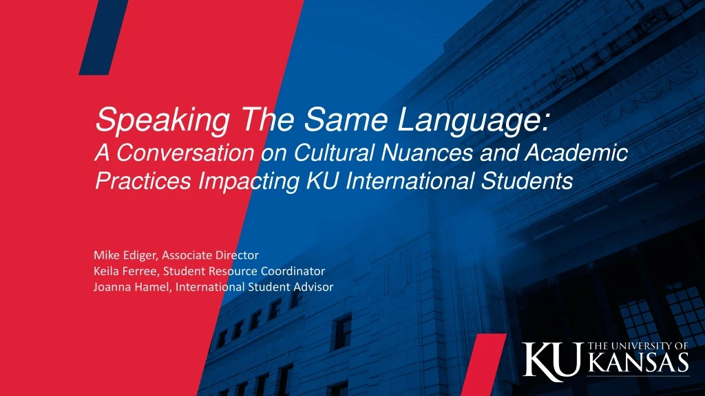 PPT - Speaking The Same Language: PowerPoint Presentation, free ...