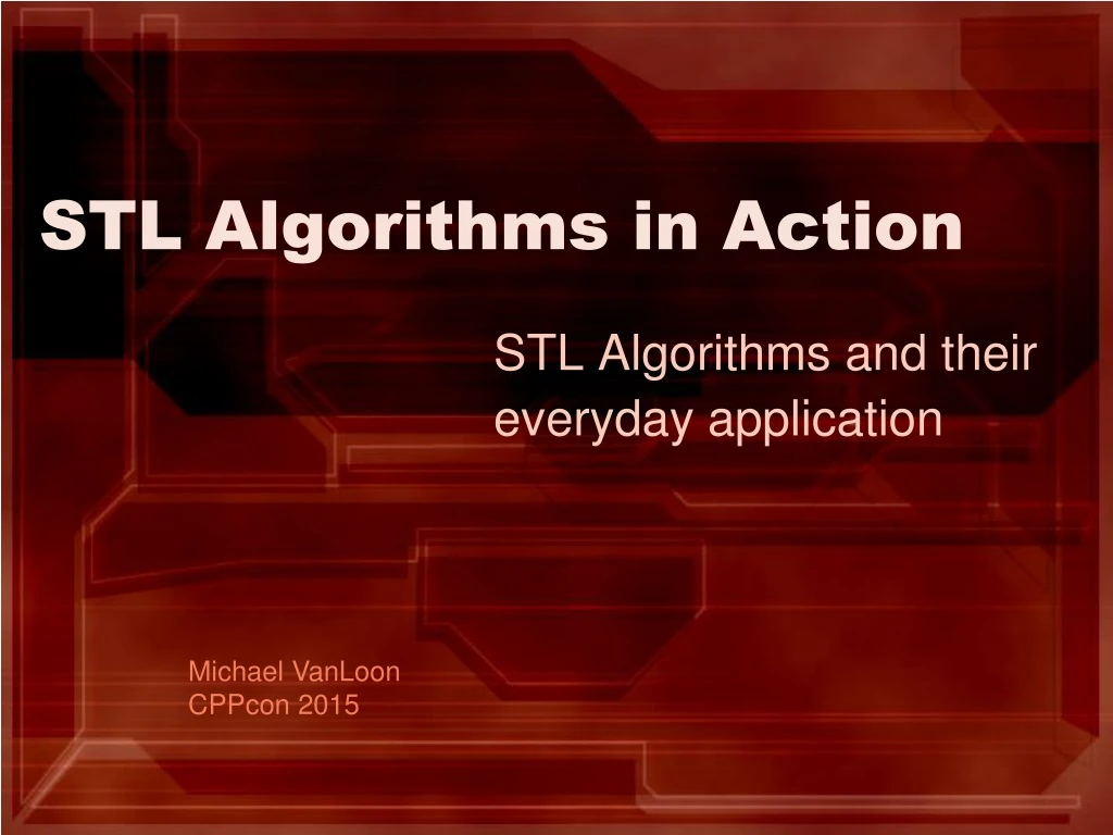 PPT - STL Algorithms in Action PowerPoint Presentation, free download ...