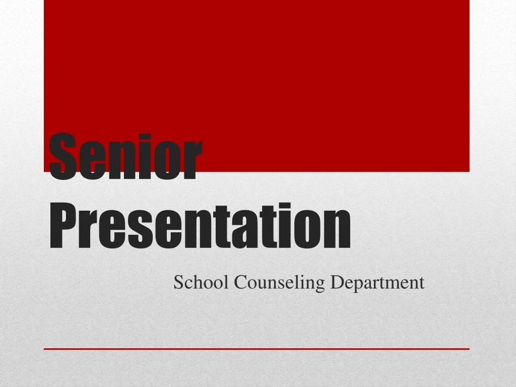 PPT - Senior Presentation PowerPoint Presentation, free download - ID ...