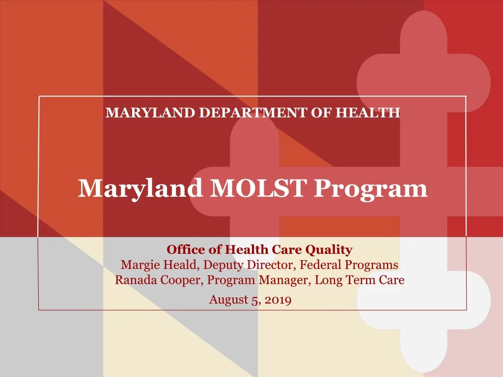 PPT - Maryland MOLST Program PowerPoint Presentation, free download ...