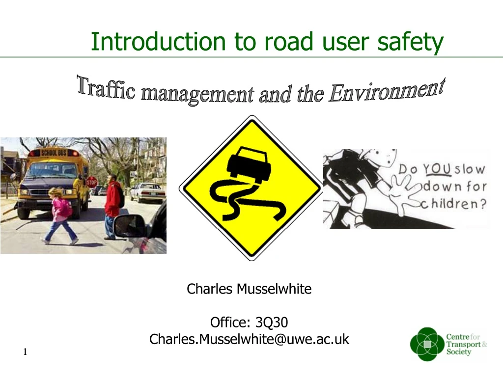 PPT - Introduction to road user safety PowerPoint Presentation, free ...