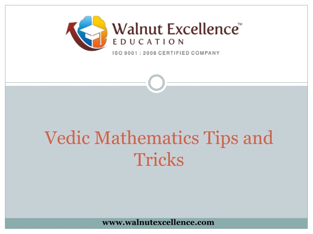 PPT - Vedic Mathematics Tips and Tricks PowerPoint Presentation, free ...