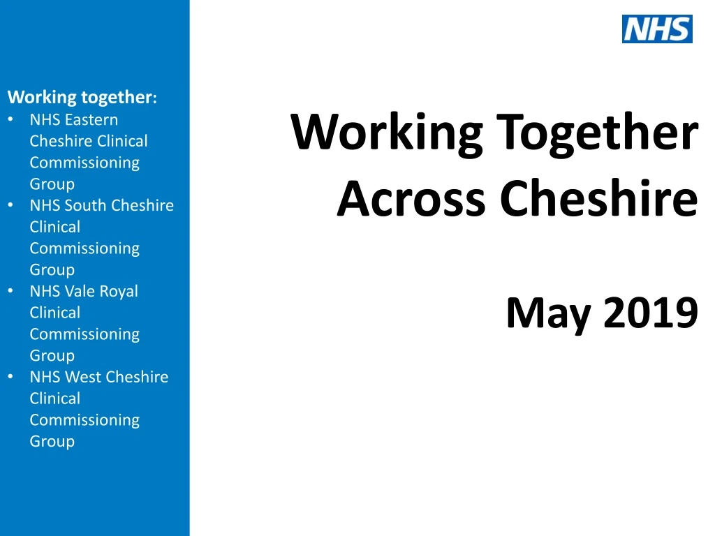 PPT - Working together : NHS Eastern Cheshire Clinical Commissioning ...