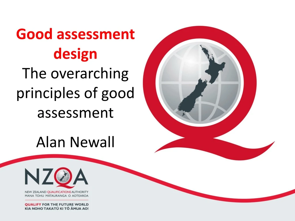 PPT - Good assessment design The overarching principles of good ...