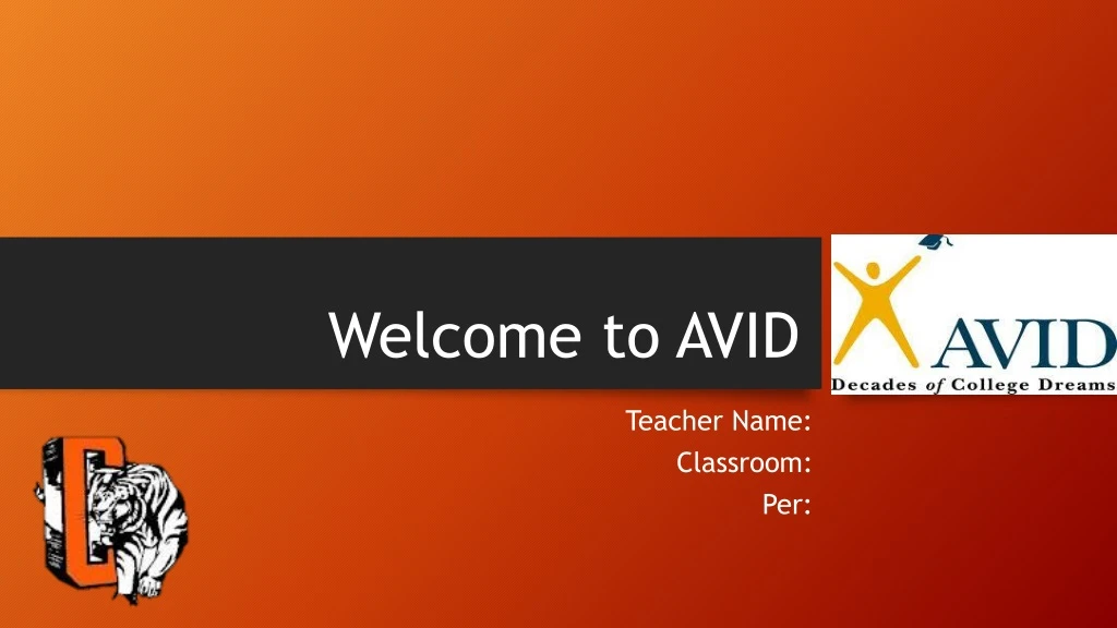 PPT - Welcome to AVID PowerPoint Presentation, free download - ID:8886429