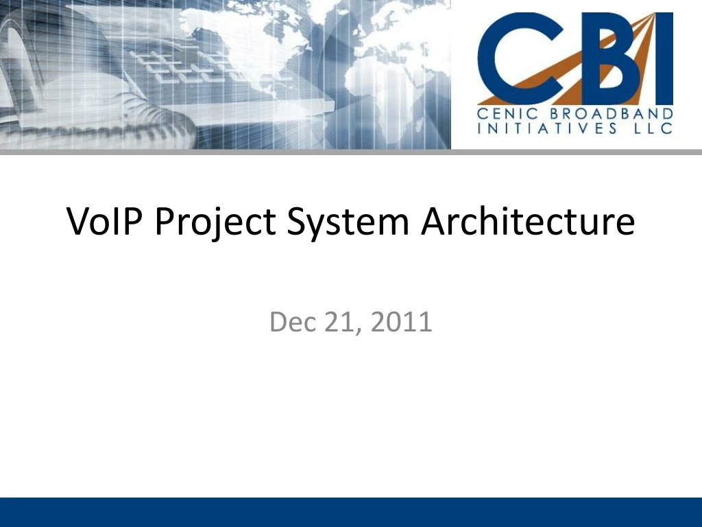 PPT - VoIP Project System Architecture PowerPoint Presentation, free ...