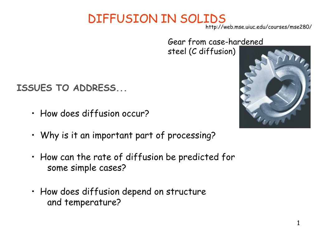 PPT - DIFFUSION IN SOLIDS PowerPoint Presentation, free download - ID ...