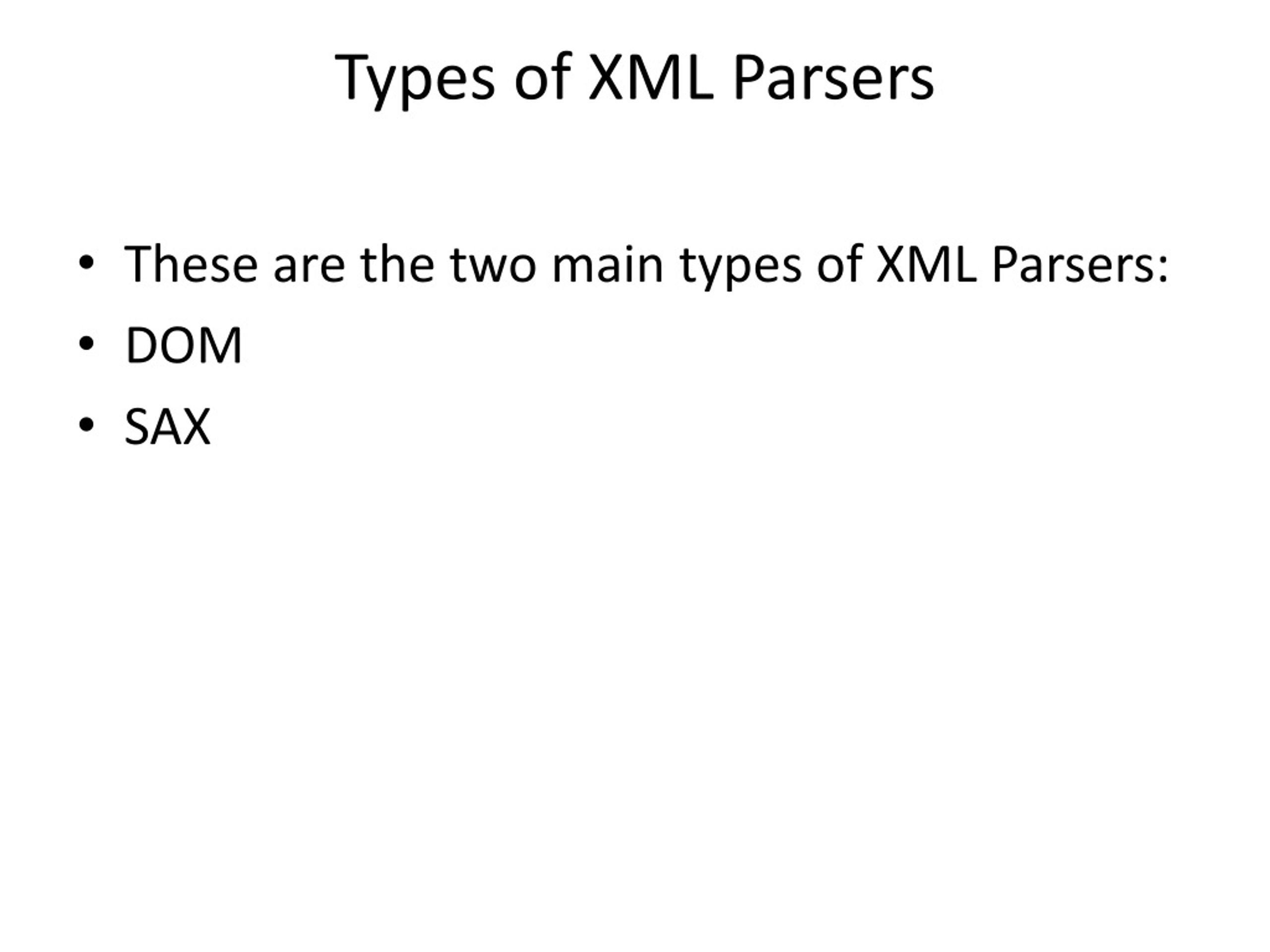PPT XML Parsers PowerPoint Presentation Free Download ID 8892241