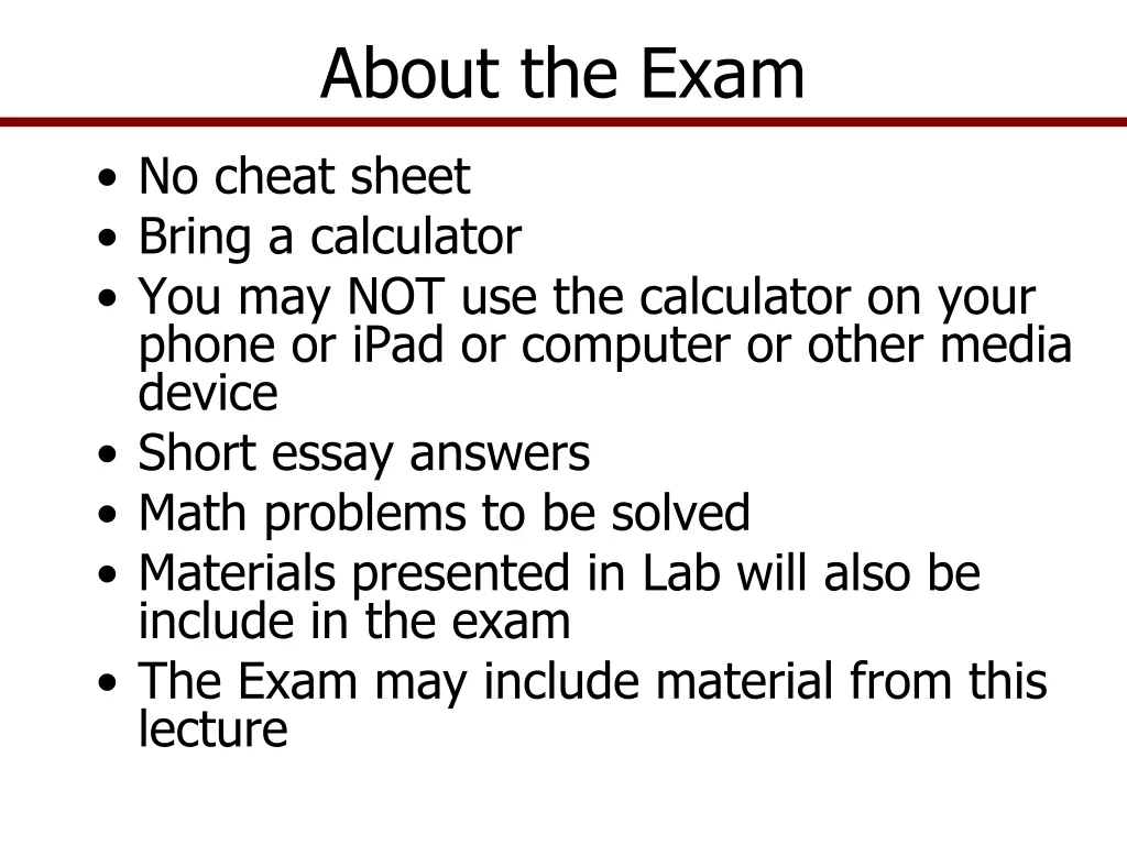 PPT - About the Exam PowerPoint Presentation, free download - ID:8893188