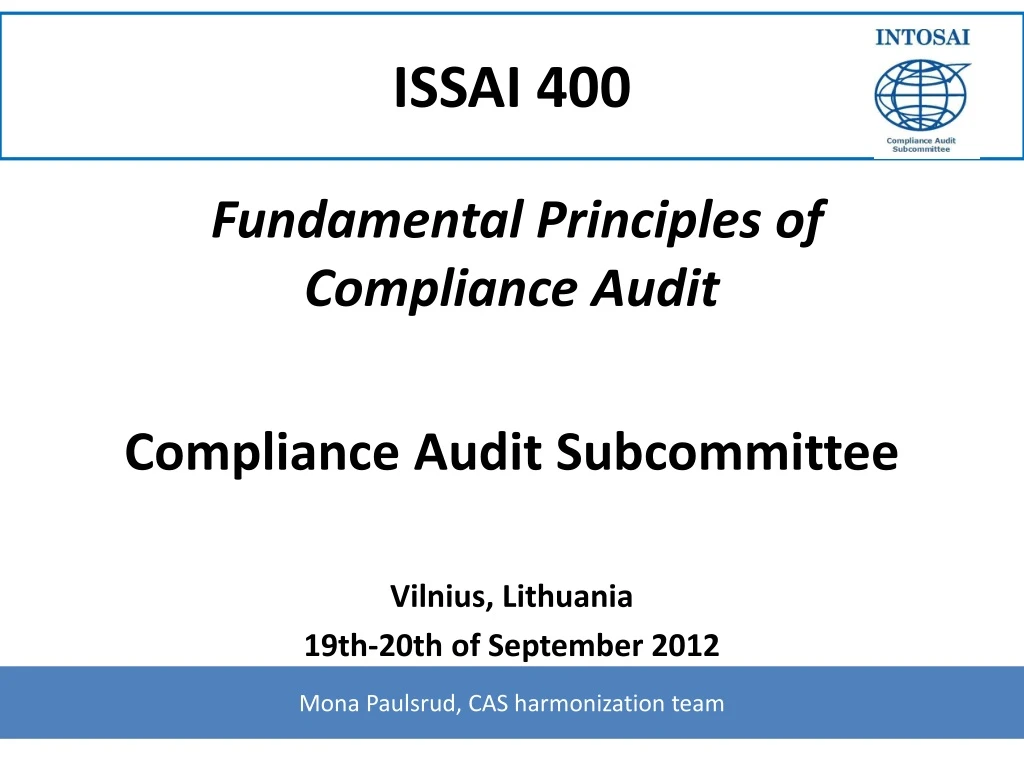 PPT - ISSAI 400 PowerPoint Presentation, free download - ID:8893449