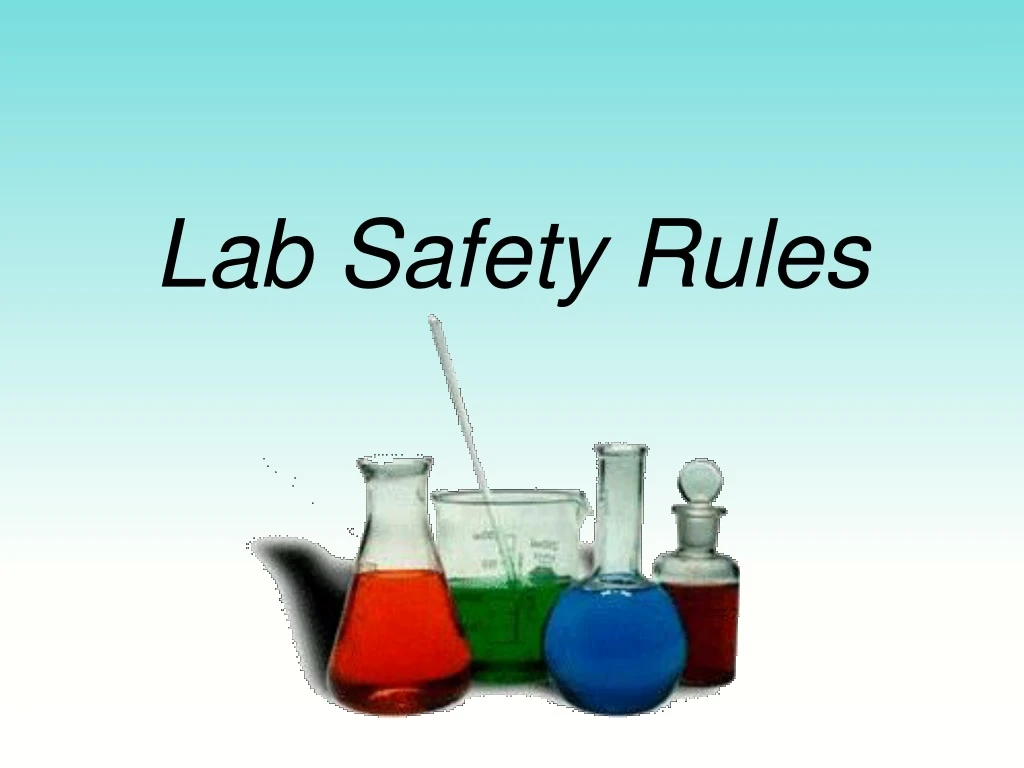 PPT - Lab Safety Rules PowerPoint Presentation, free download - ID:8895674