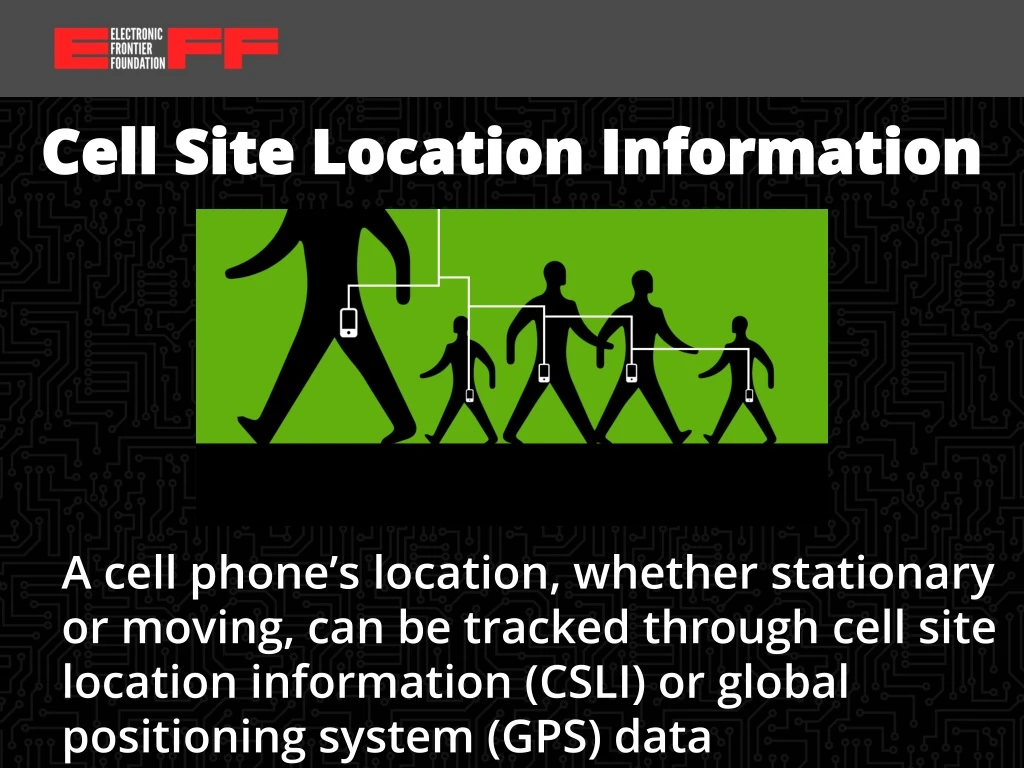 PPT - Cell Site Location Information PowerPoint Presentation, free ...
