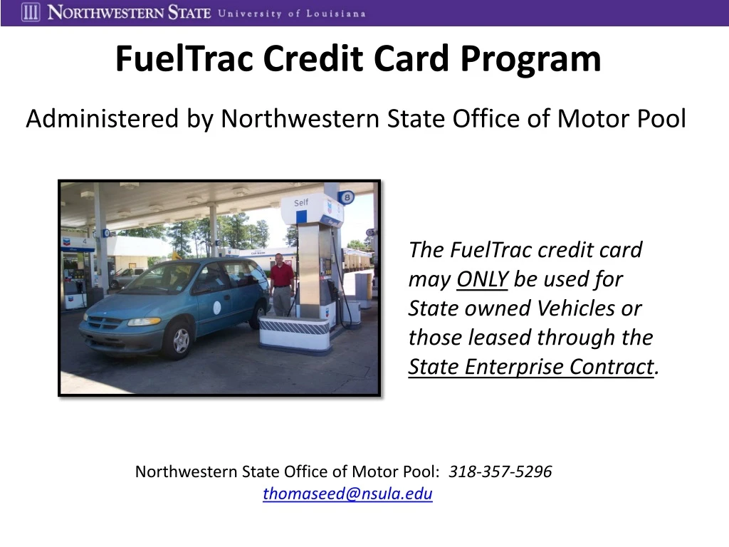 PPT - FuelTrac Credit Card Program PowerPoint Presentation, free ...