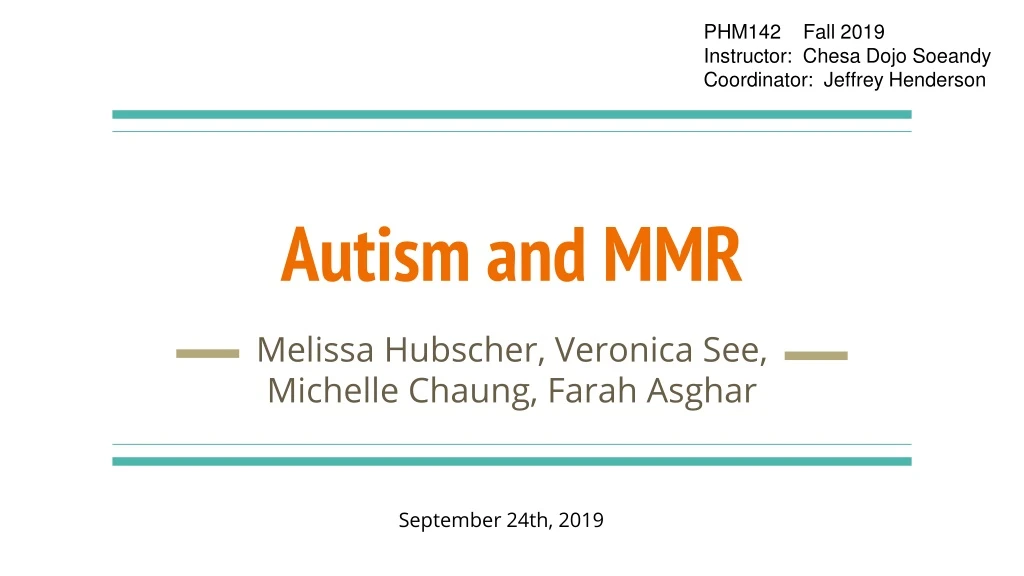 PPT - Autism and MMR PowerPoint Presentation, free download - ID:8896103