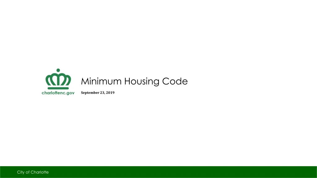 PPT - Minimum Housing Code PowerPoint Presentation, free download - ID ...