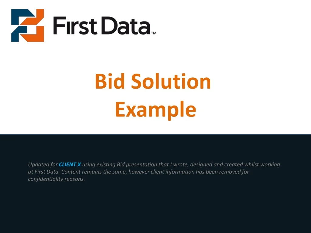 PPT - Bid Solution Example PowerPoint Presentation, free download - ID ...