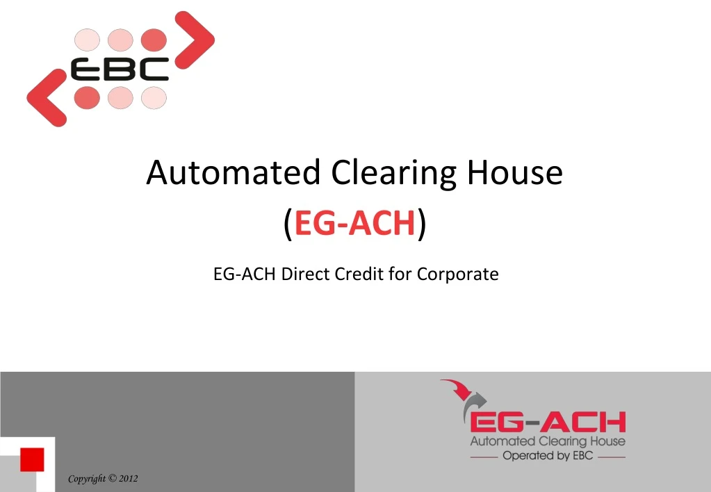 PPT - Automated Clearing House ( EG-ACH ) PowerPoint Presentation, free ...