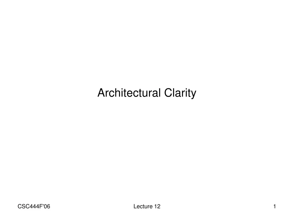 PPT - Architectural Clarity PowerPoint Presentation, free download - ID ...