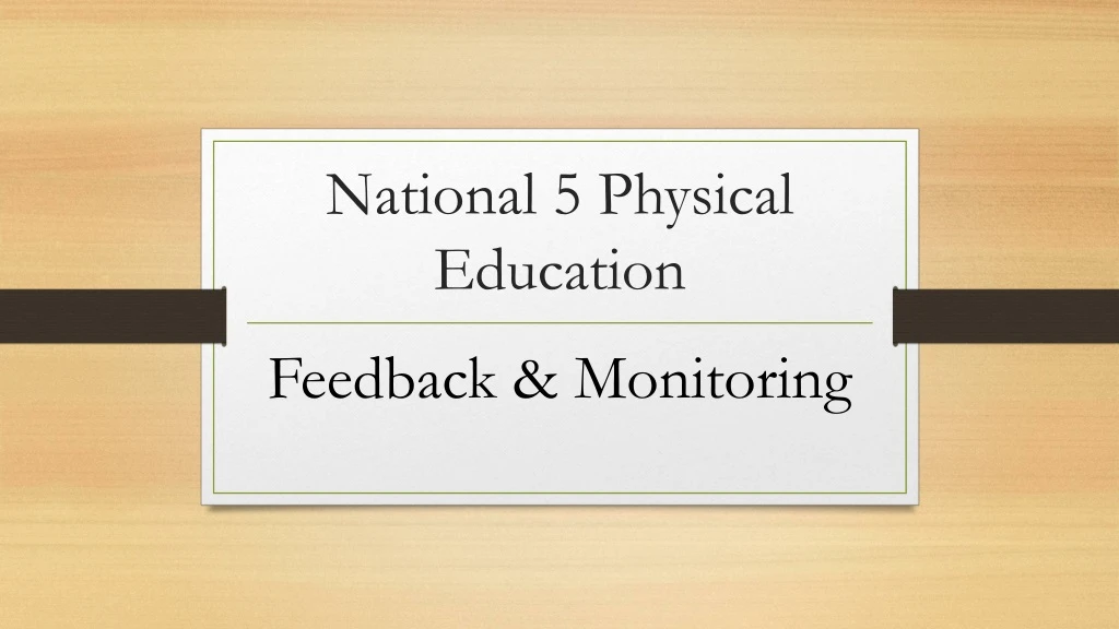 PPT - National 5 Physical Education PowerPoint Presentation, free ...