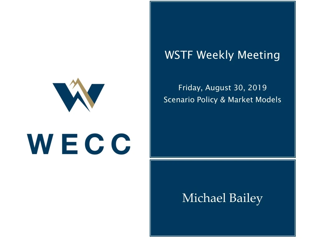 PPT - WSTF Weekly Meeting PowerPoint Presentation, free download - ID ...