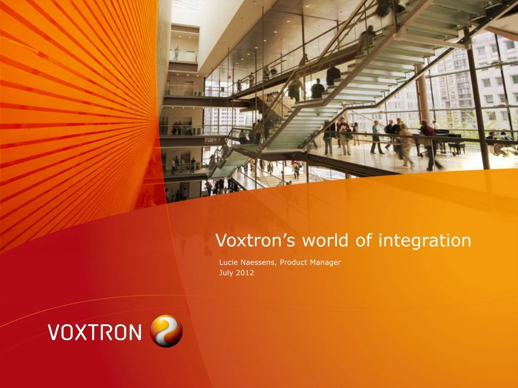 PPT - Voxtron’s world of integration PowerPoint Presentation, free ...