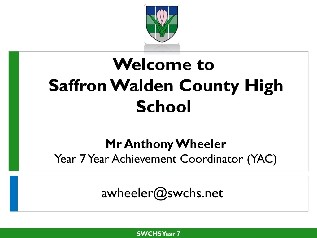 PPT - Welcome to Saffron Walden County High School PowerPoint ...