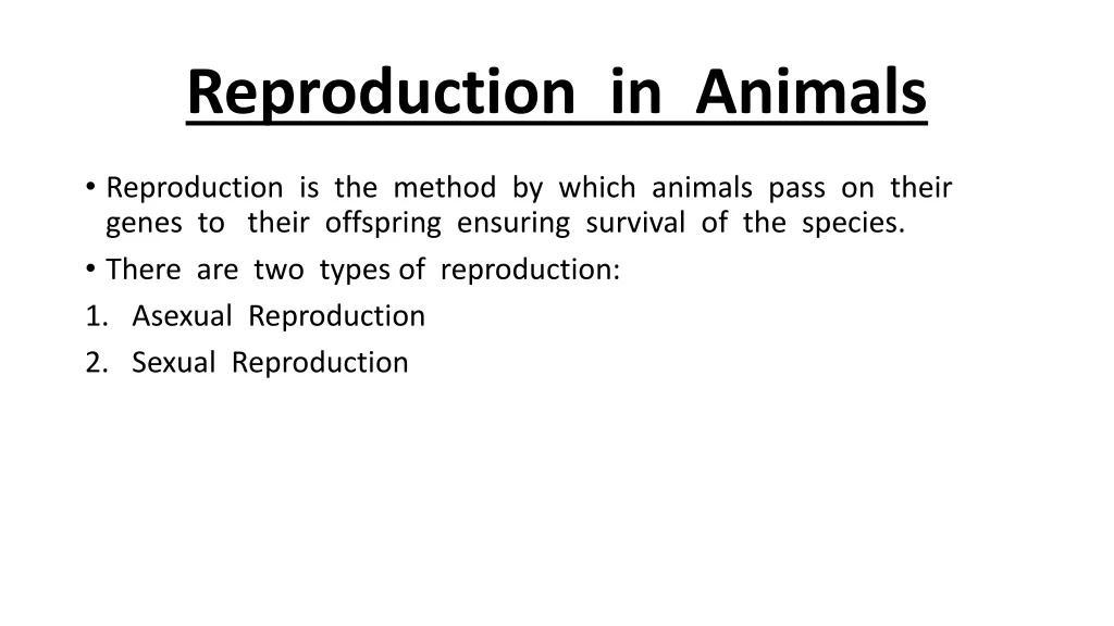 PPT - Reproduction in Animals PowerPoint Presentation, free download ...