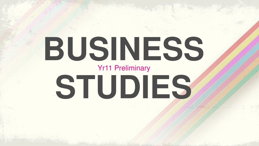 PPT - BUSINESS STUDIES PowerPoint Presentation, free download - ID:8904636
