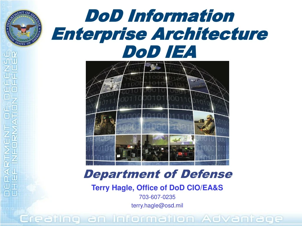 PPT - DoD Information Enterprise Architecture DoD IEA PowerPoint ...