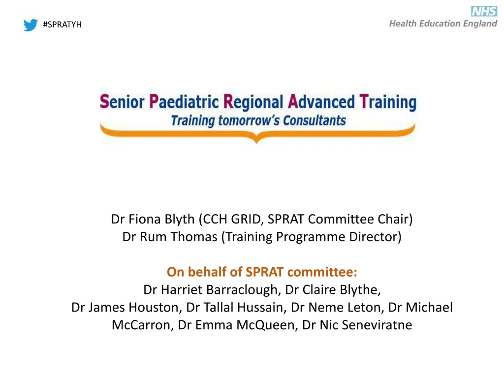 PPT - Dr Fiona Blyth (CCH GRID, SPRAT Committee Chair) Dr Rum Thomas ...