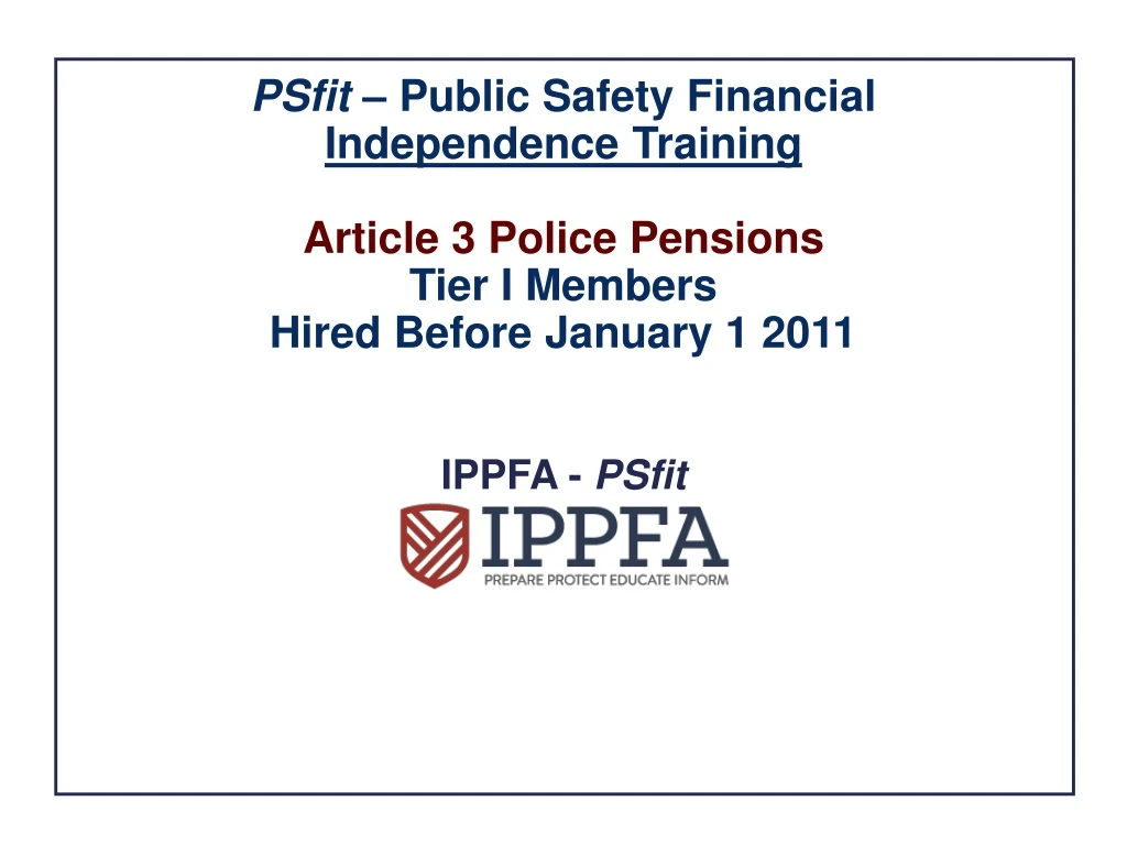 PPT - IPPFA - PSfit PowerPoint Presentation, free download - ID:8908509