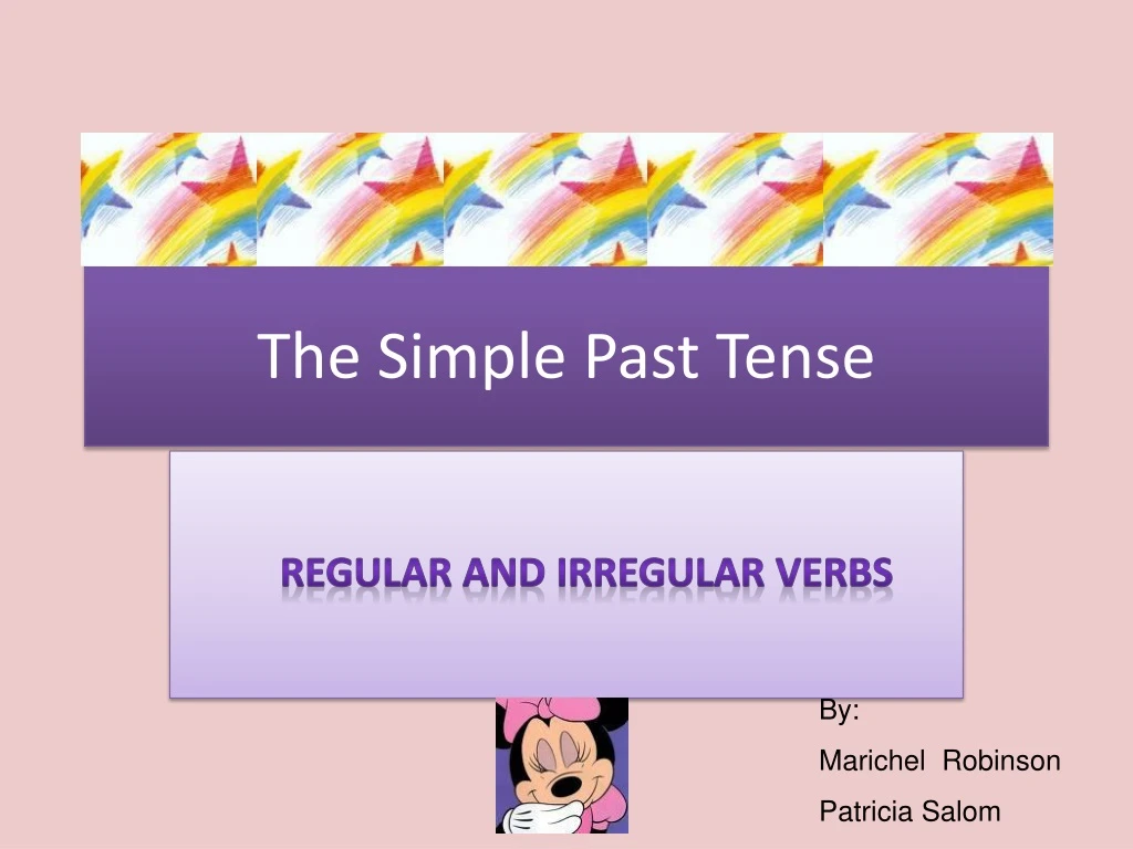 PPT The Simple Past Tense PowerPoint Presentation Free Download ID