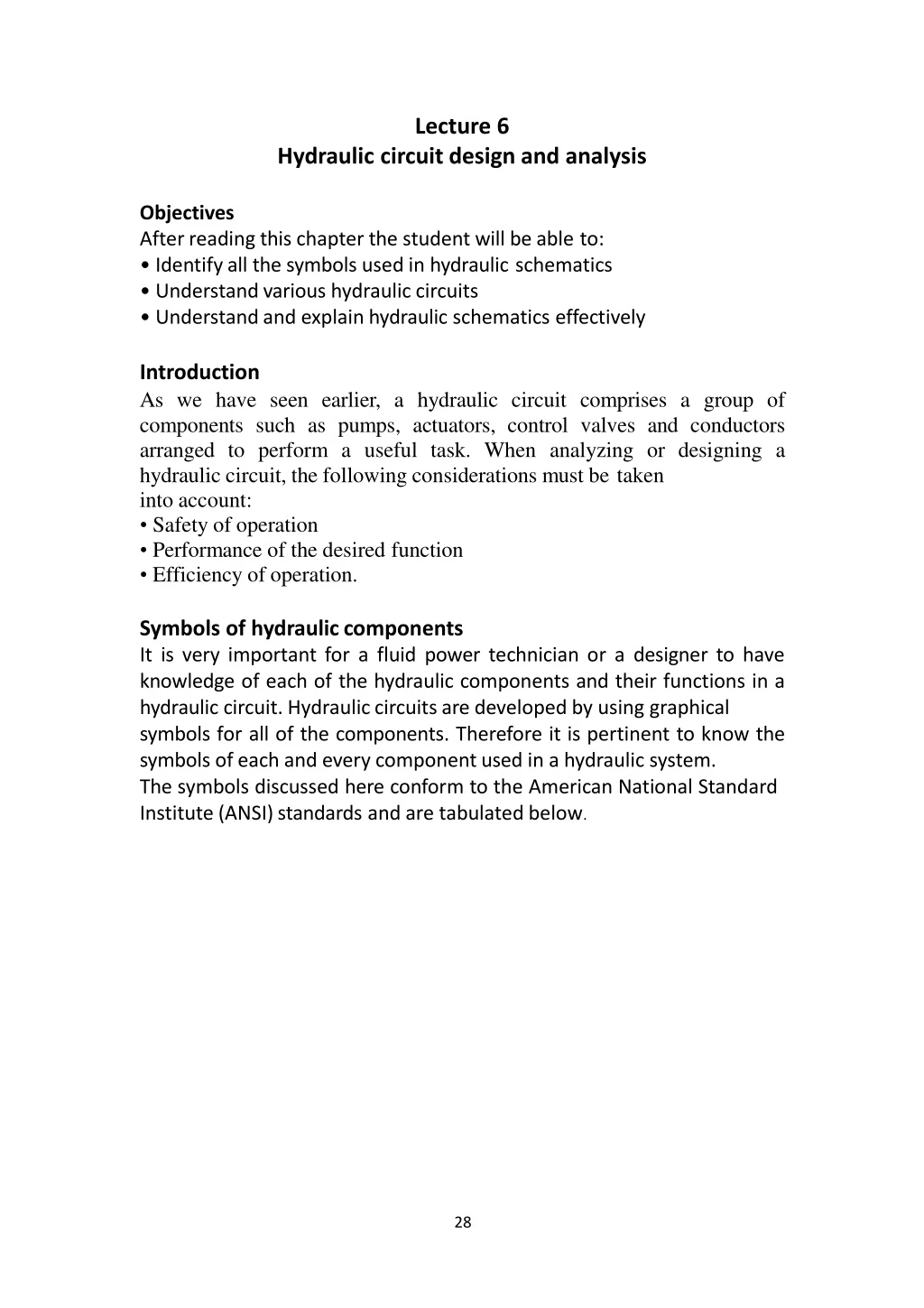 PPT - Lecture 6 Hydraulic circuit design and analysis Objectives ...
