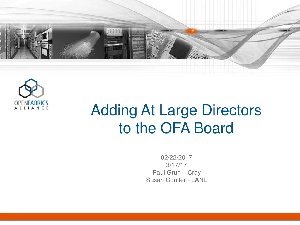 PPT - Adding At Large Directors to the OFA Board PowerPoint ...