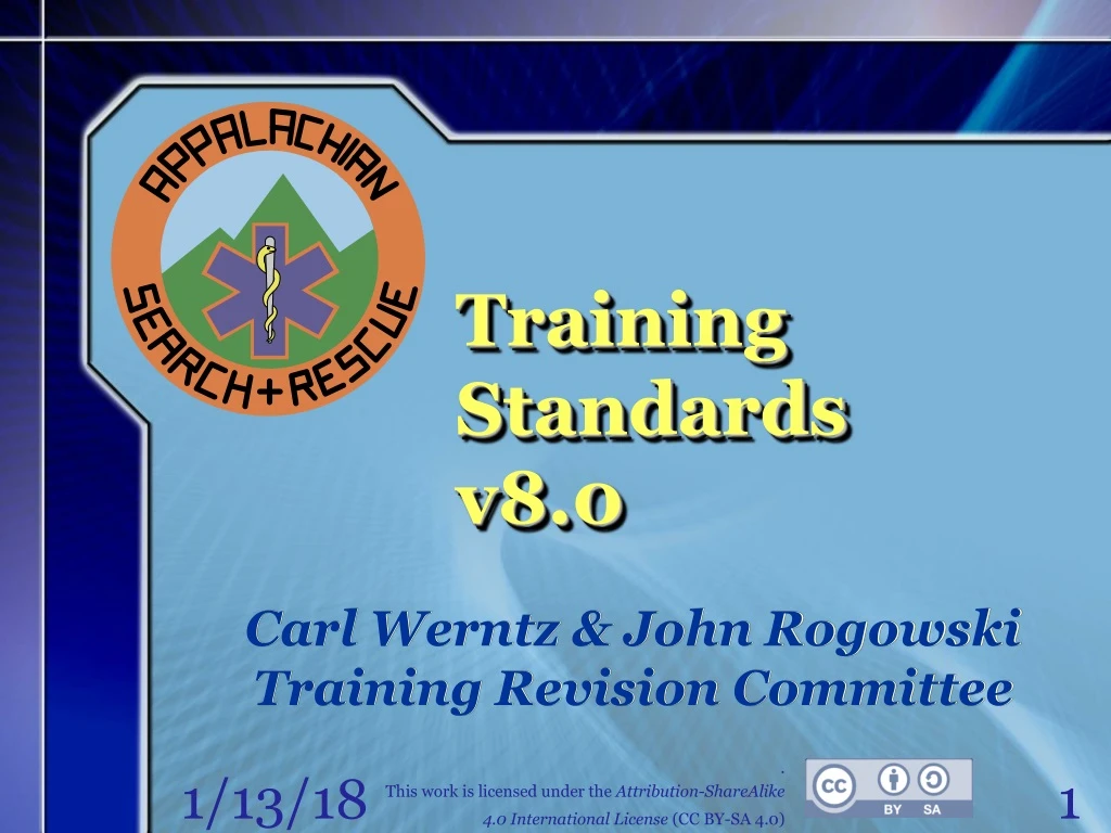 PPT - Training Standards v8.0 PowerPoint Presentation, free download ...