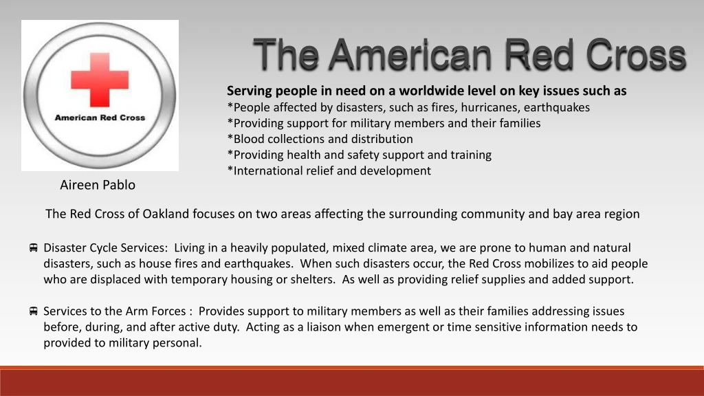 PPT - The American Red Cross PowerPoint Presentation, free download ...