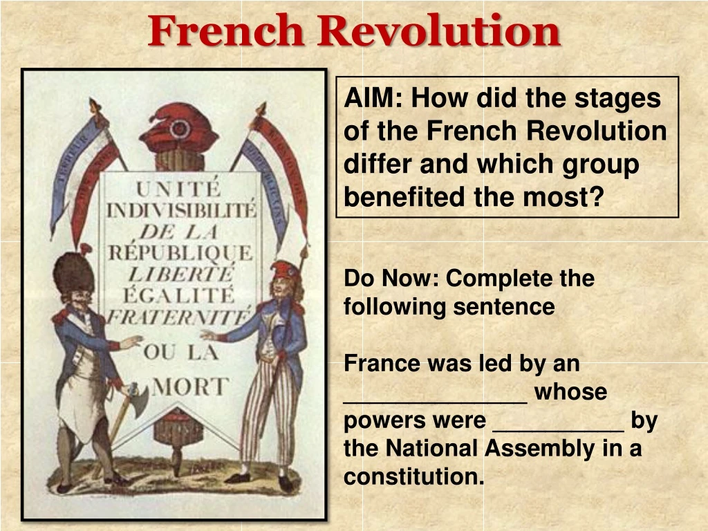 PPT - French Revolution PowerPoint Presentation, free download - ID:8912919