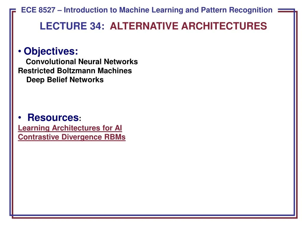 PPT - LECTURE 34: Alternative Architectures PowerPoint Presentation ...