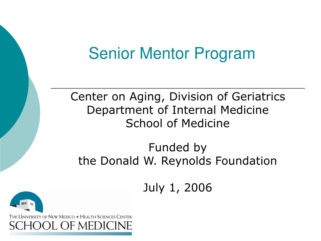 PPT - Senior Mentor Program PowerPoint Presentation, free download - ID ...