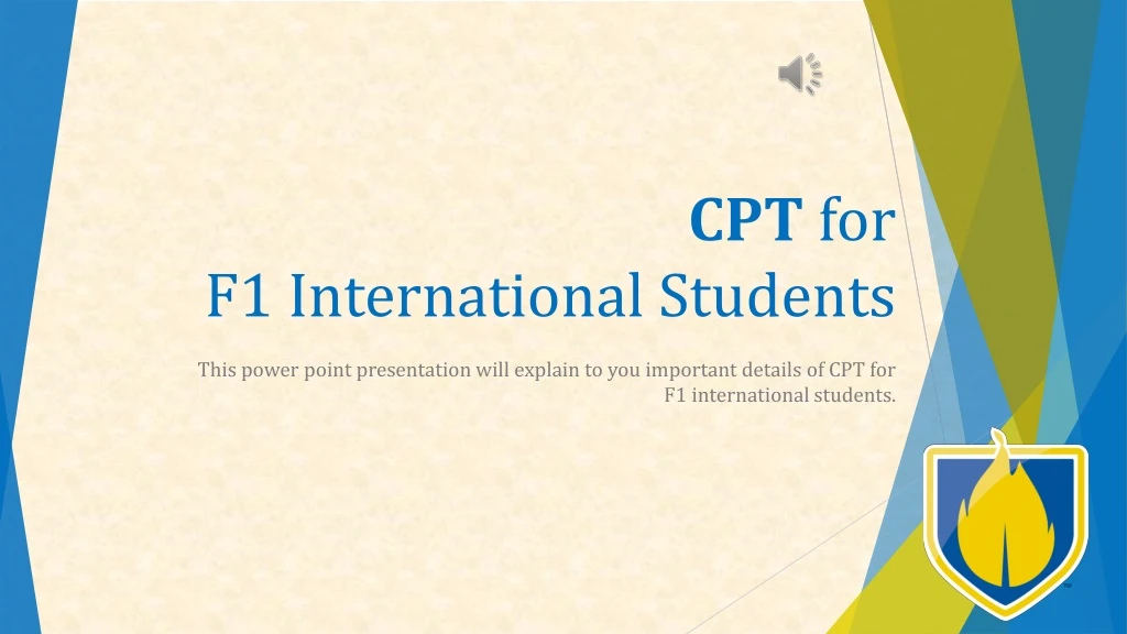 PPT - CPT for F1 International Students PowerPoint Presentation, free ...