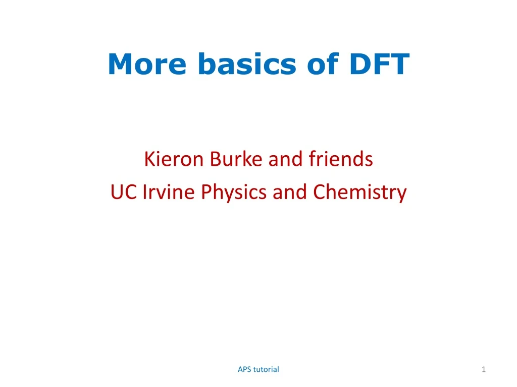 PPT - More basics of DFT PowerPoint Presentation, free download - ID ...