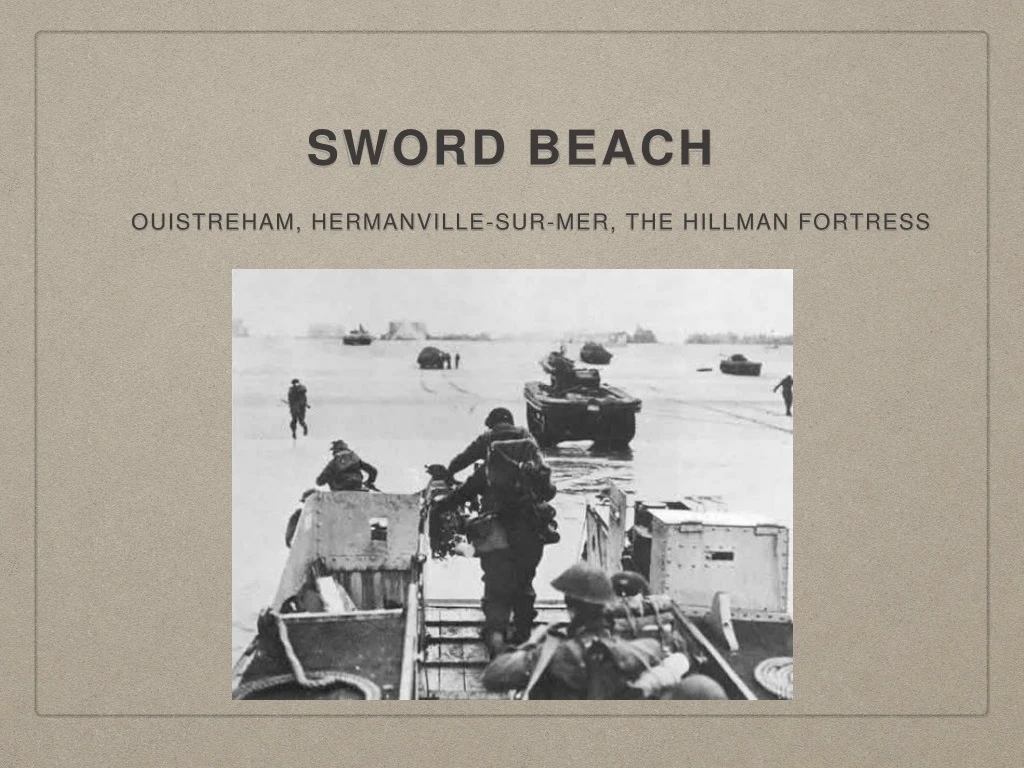 PPT - Sword beach PowerPoint Presentation, free download - ID:8921193