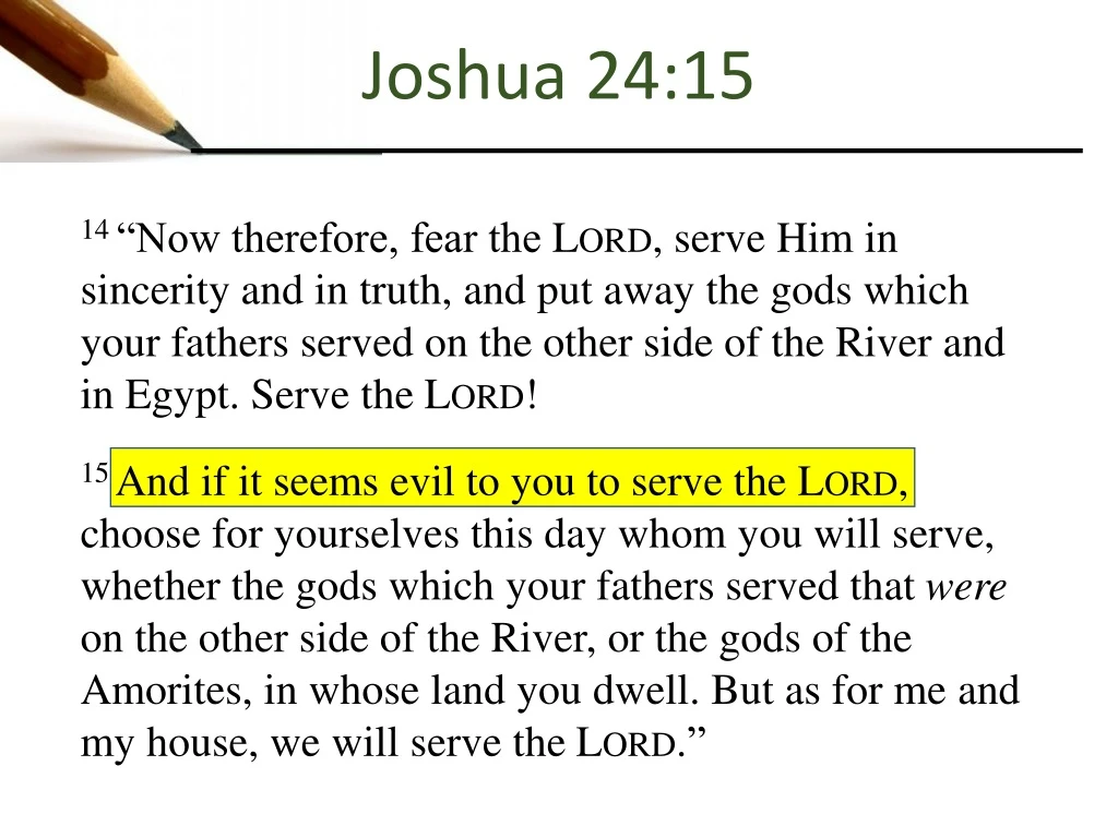 PPT - Joshua 24:15 PowerPoint Presentation, free download - ID:8922364