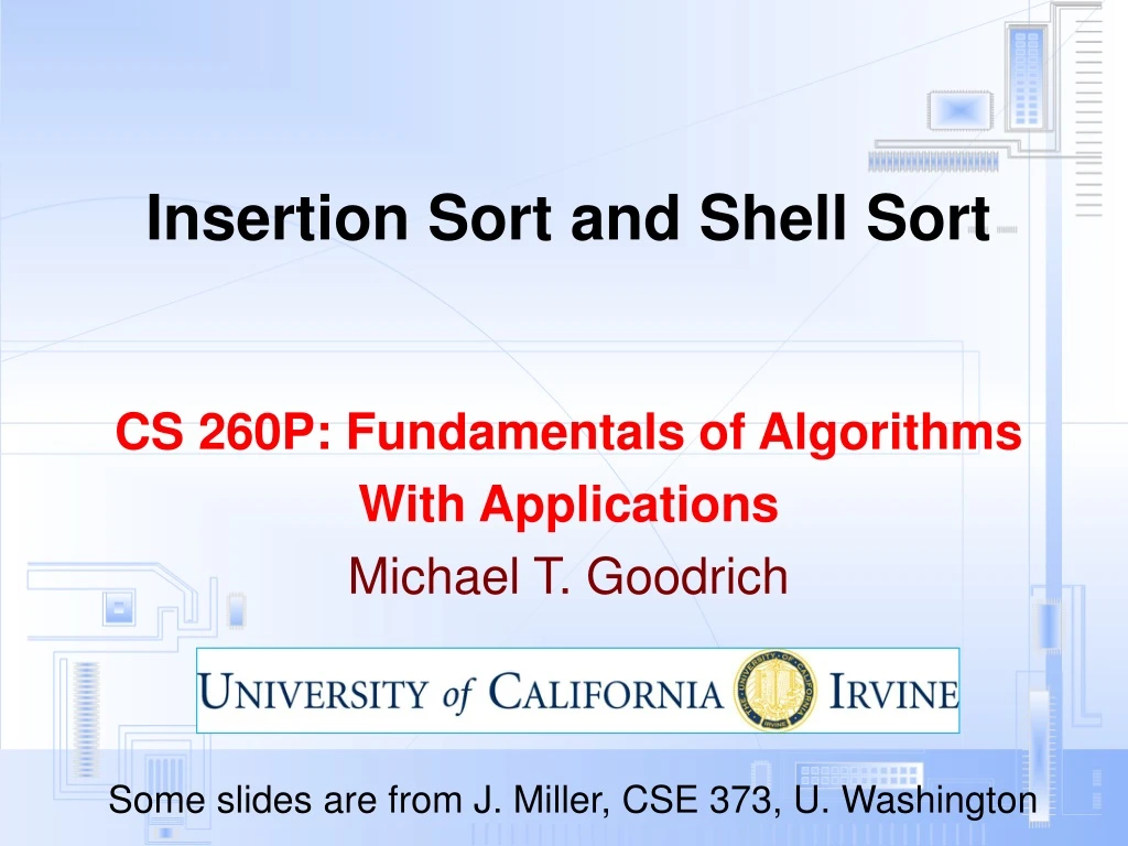 PPT - Insertion Sort and Shell Sort PowerPoint Presentation, free ...
