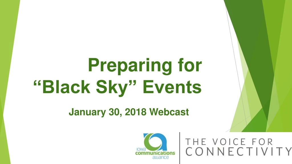 PPT - Preparing for “Black Sky” Events PowerPoint Presentation, free ...