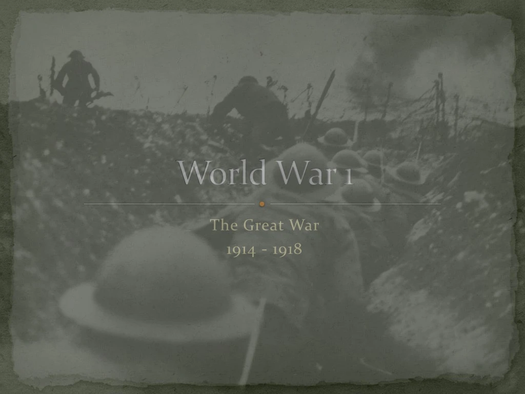 PPT - World War 1 PowerPoint Presentation, free download - ID:8926945