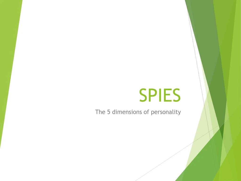 PPT - SPIES PowerPoint Presentation, free download - ID:8927118